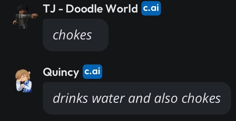 so i made a chatbot group chat with tj and quincy | Fandom