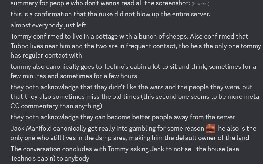 hi guys so like dsmp technically got an offical ending today??? what ...