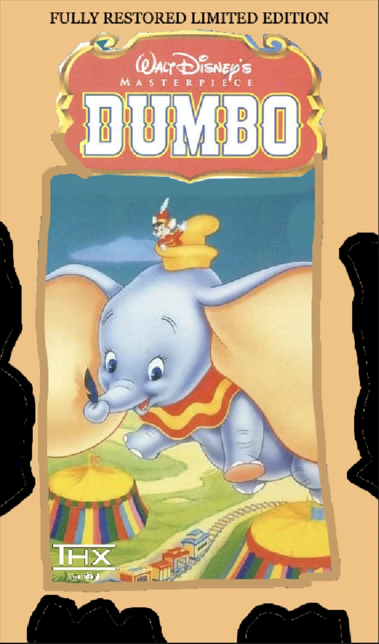 Fanmade Dumbo 1998 vhs cover. | Fandom