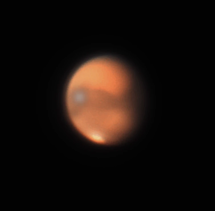 On June 6th, 2022, this strange image of Mars was taken via telescope. | Fandom