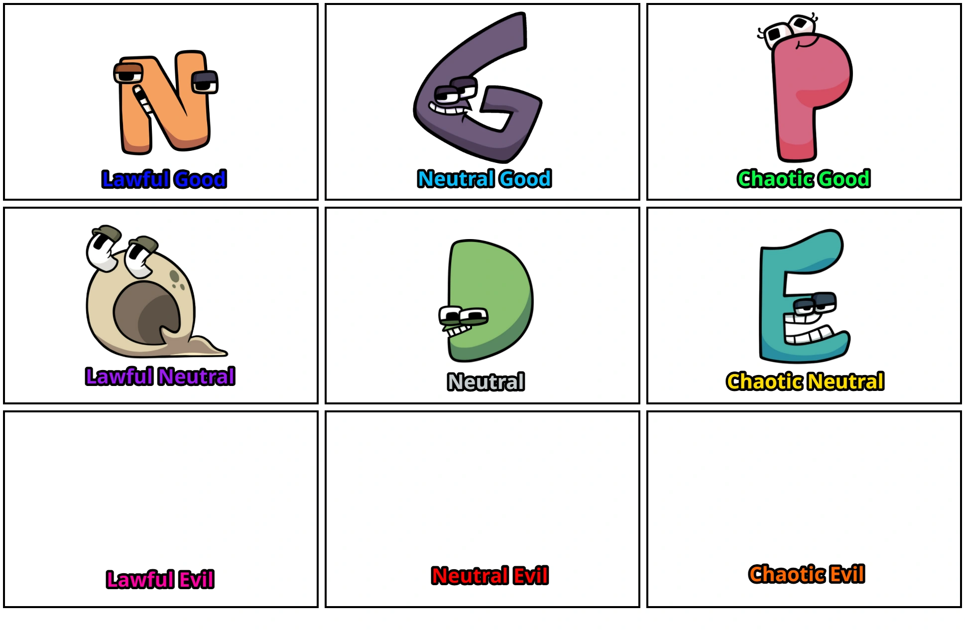 Who is the lawful evil character in Alphabet Lore world? | Fandom