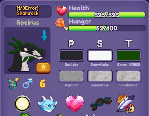 T/S rare error dragons | Fandom