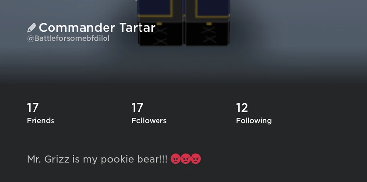 Cosplaying as commander Tartar in roblox for sum reason | Fandom