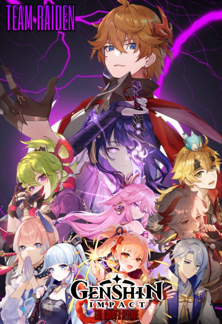 Genshin Impact: Evil Ganyu’s Revenge Team Raiden Poster | Fandom