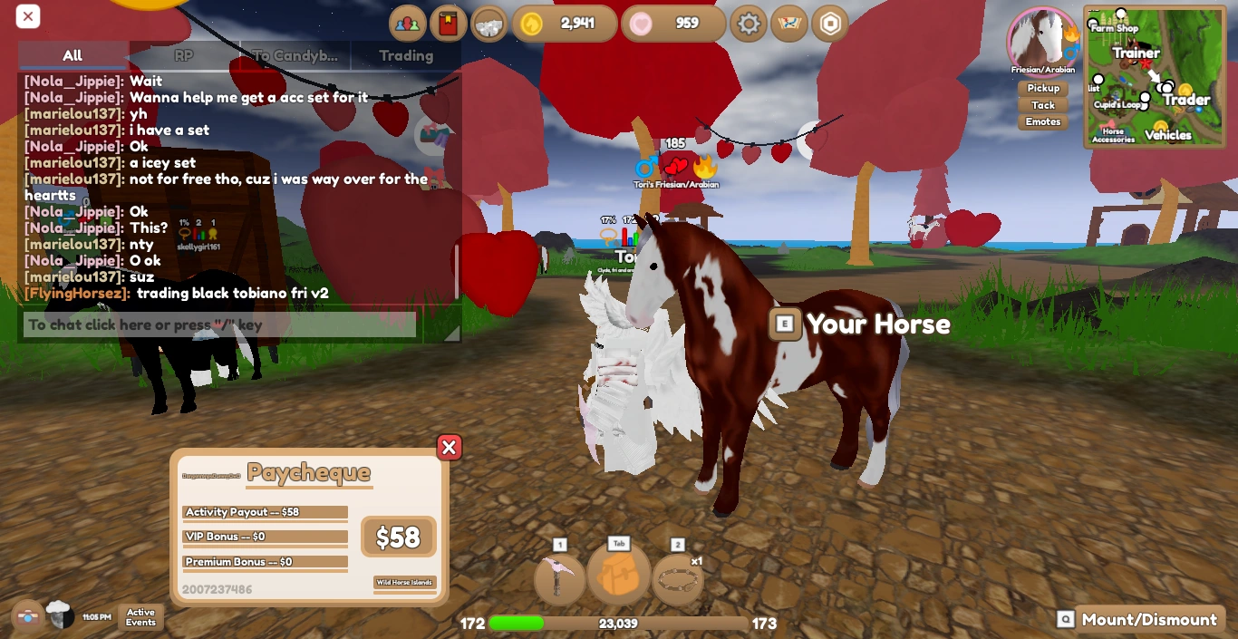 Trading v1 fri/arab chestnut overo for a v1 fri/arab chestnut rabicano ...