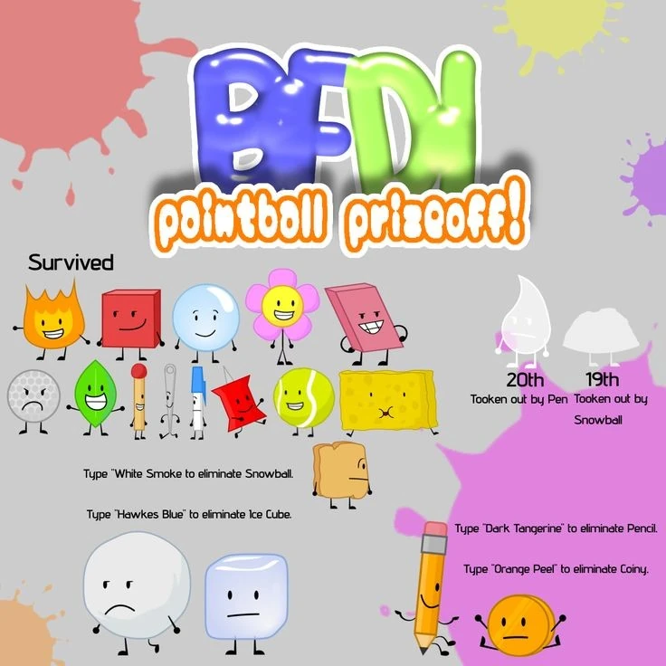 BFDI: PAINTBALL PRIZEOFF 1 | Fandom