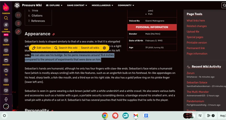 Hell nah why Sebastian getting freaky all of a sudden?! 💀 | Fandom