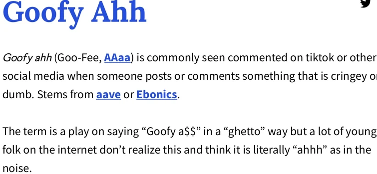 Im back and imagine thinking the word “Goofy ahh” is a bad word | Fandom
