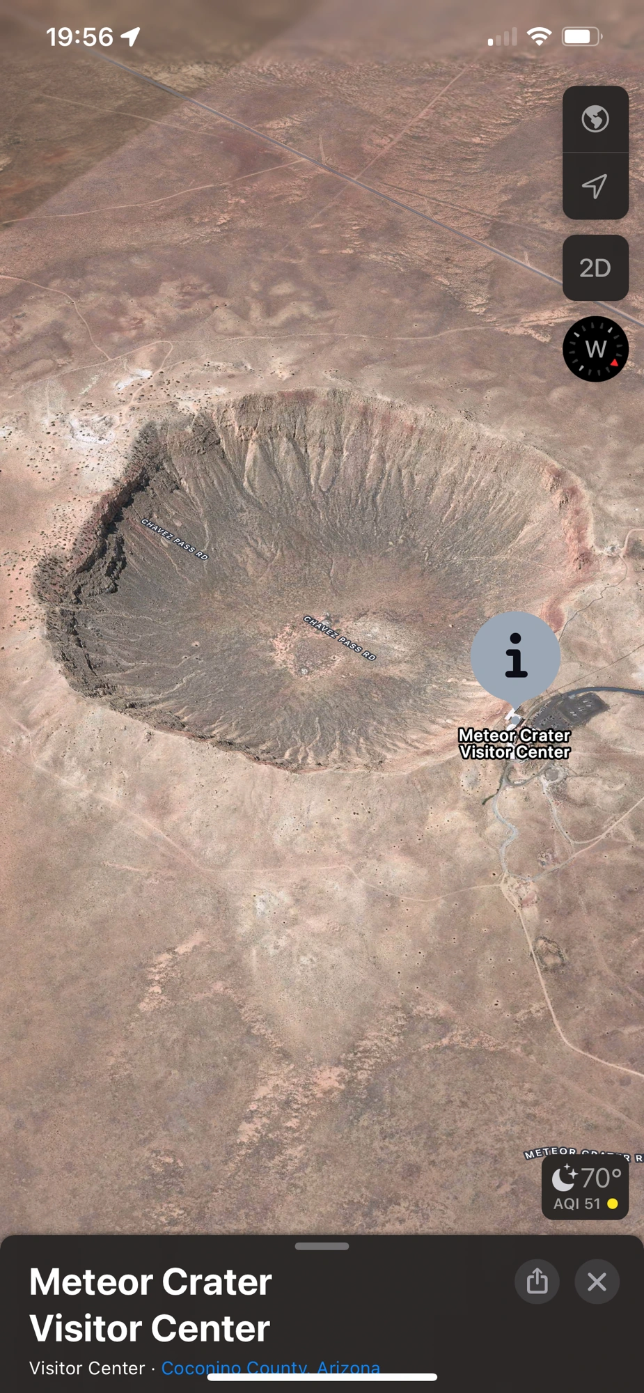 It’s crazy how close the meteor was to hitting the visitor’s center ...