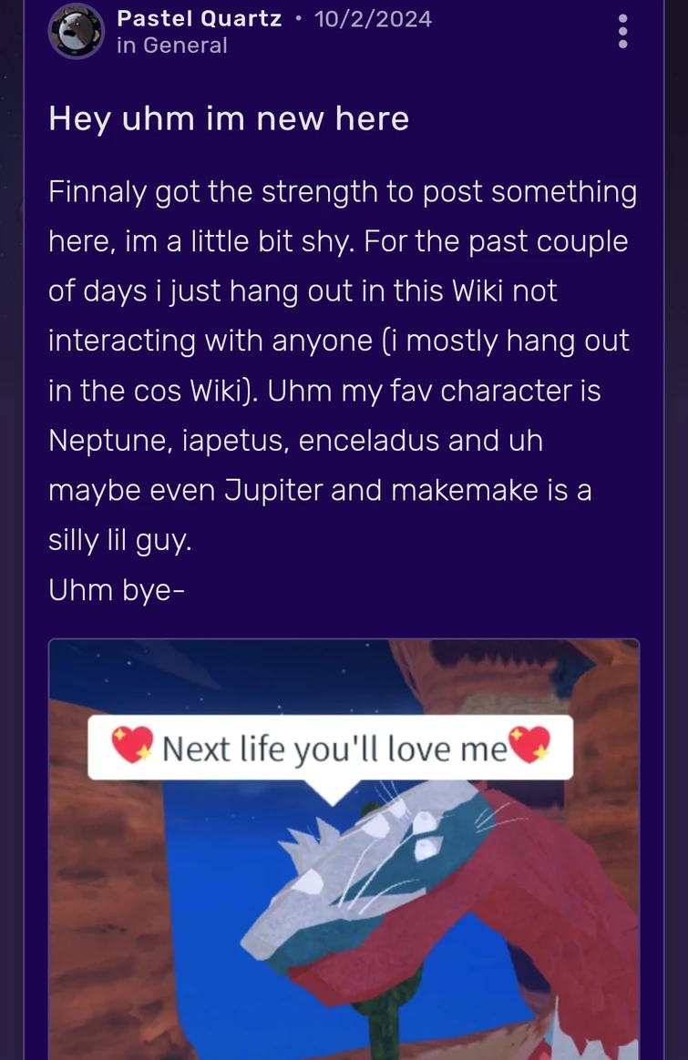 I guess... *Sigh* i guess i'll introduce myself again | Fandom