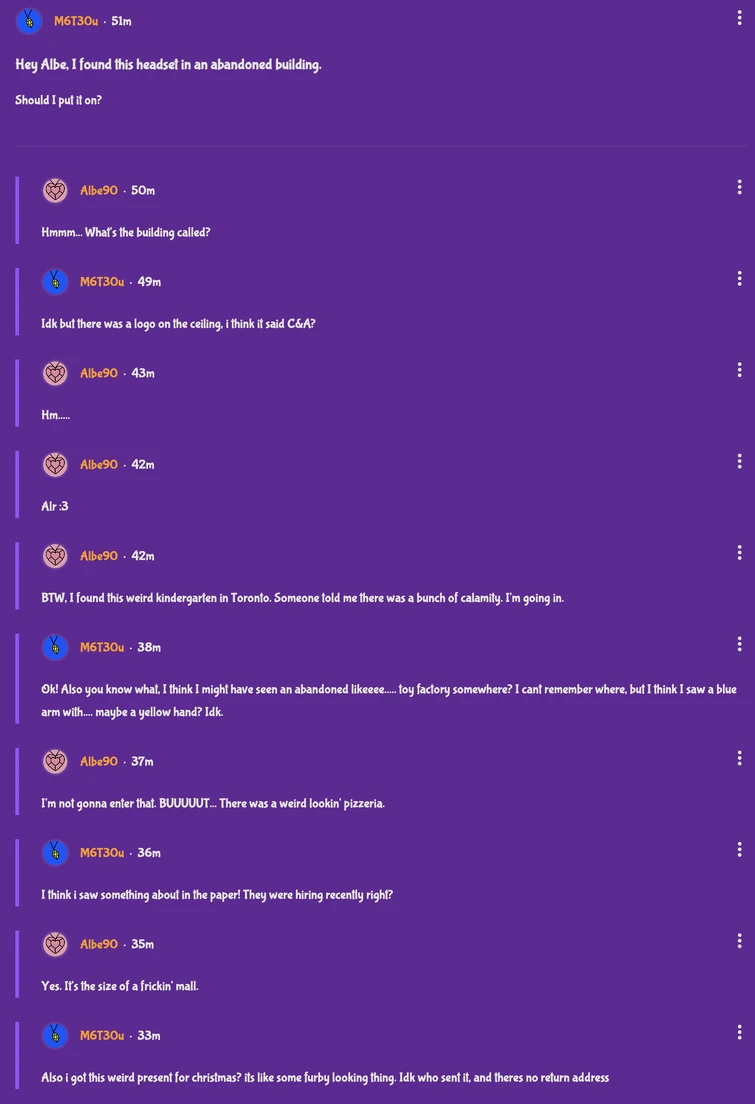 lets continue this chat | Fandom