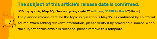 BFDIA 12... its coming out today... | Fandom