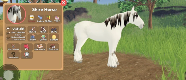 Trading a val arab for a cute crosscoat shire! | Fandom