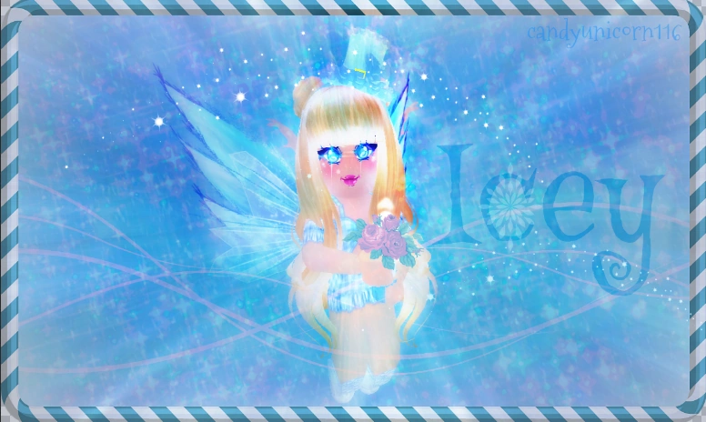 Hi sorry i was inactive but i made a new OC called Icey! i did an edit ...