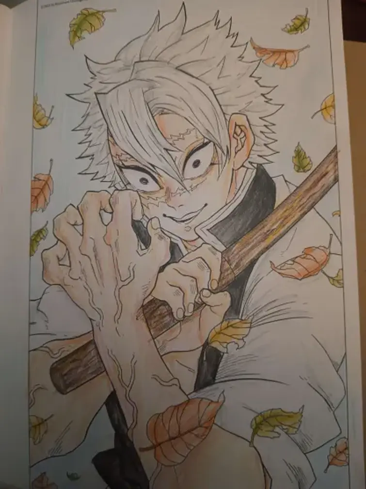 coloring page from the kny coloring book 2 | Fandom