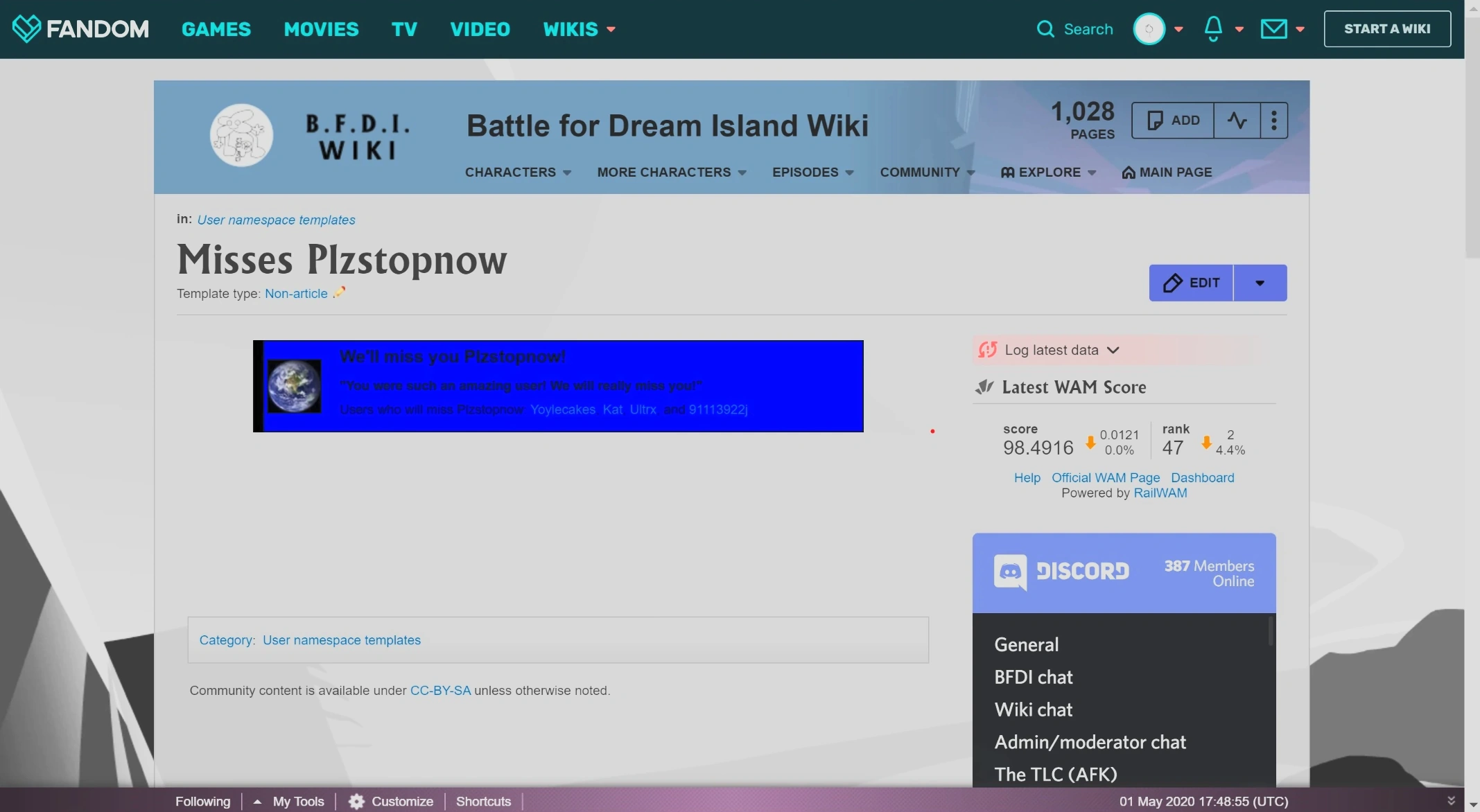 The wiki at 1000 pages vs 2763. | Fandom