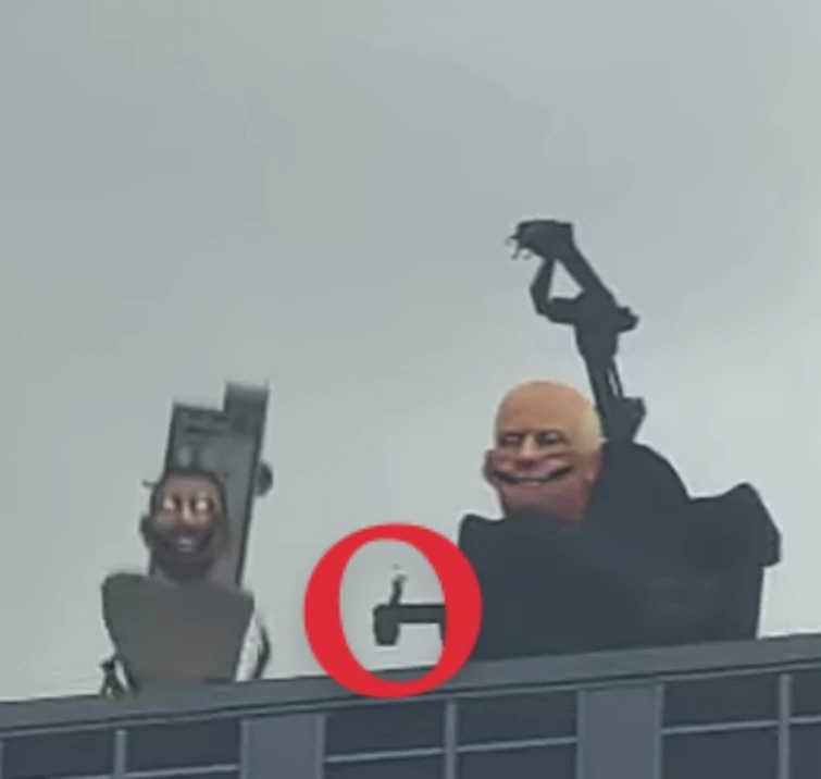 Scientist Toilet in Episode 32 is using gestures look he did thumbs up ...