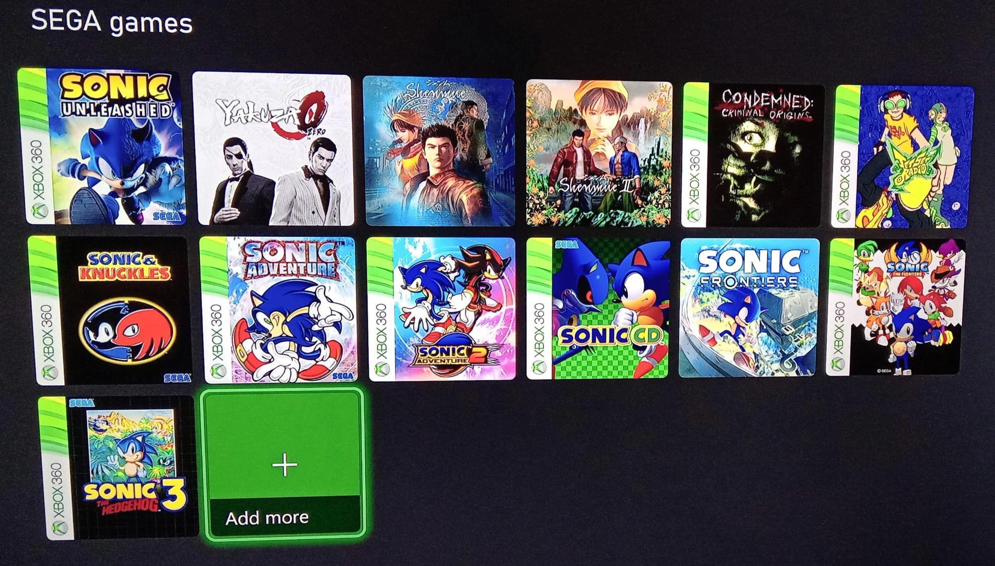 My collection of SEGA games on my Series X so far. | Fandom