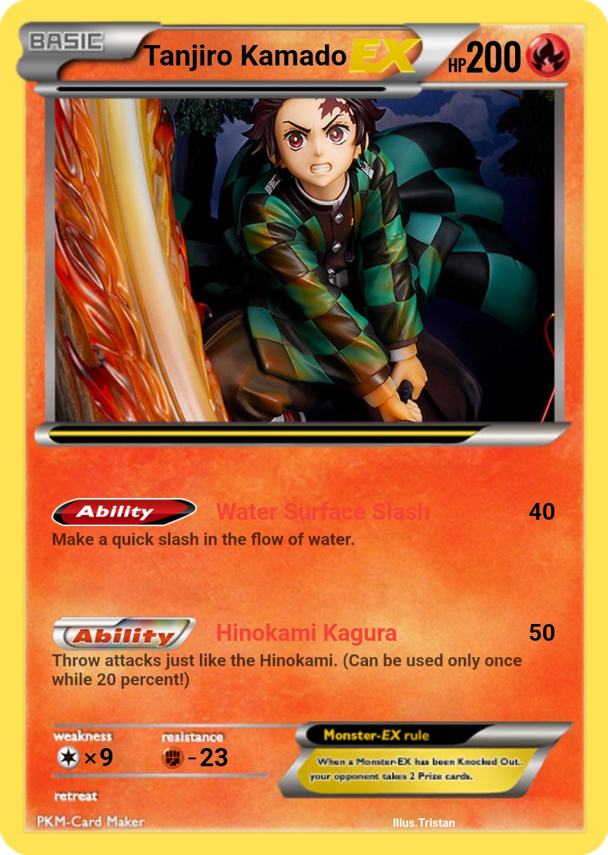 Tanjiro Pokemon card | Fandom