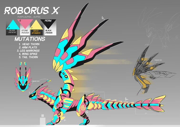 I recoloured roborus x into some different themes! might do more, prob ...