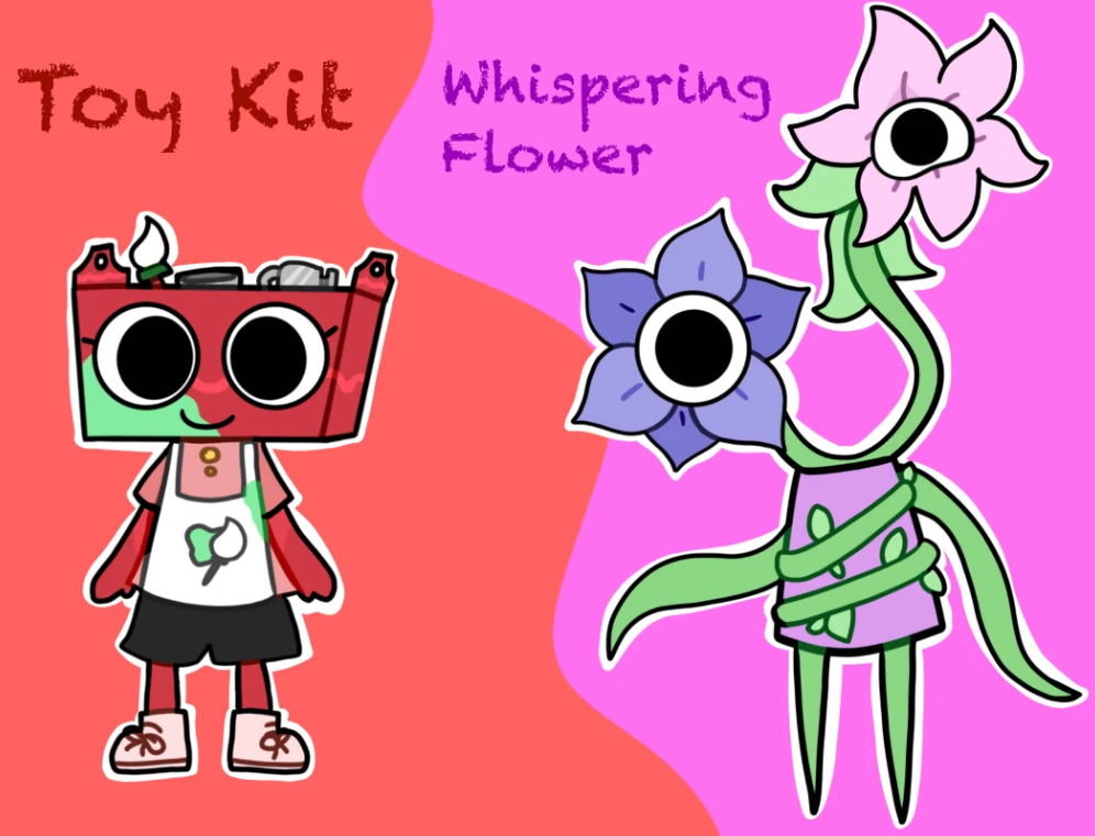 Toy Kit and Whispering Flower as toons! | Fandom