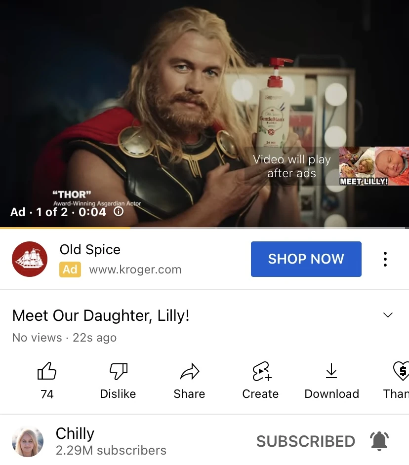 Ads are running on the Lilly Vlog- | Fandom