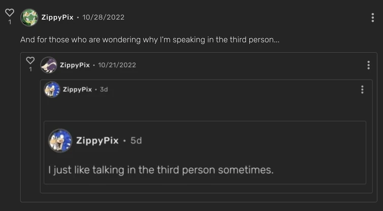 Does Zippy's use of gifs and images bother you? | Fandom
