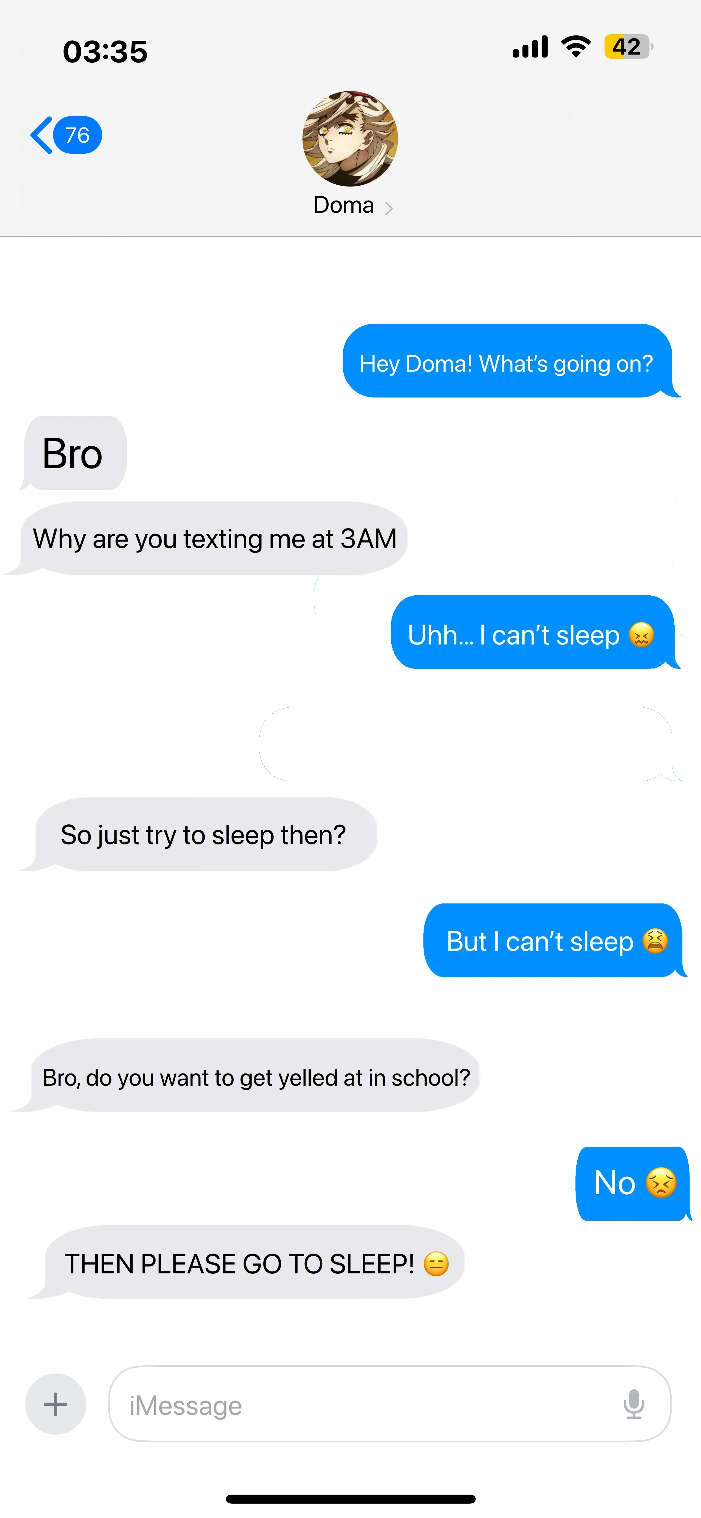 POV: Akaza Texting Doma | Fandom