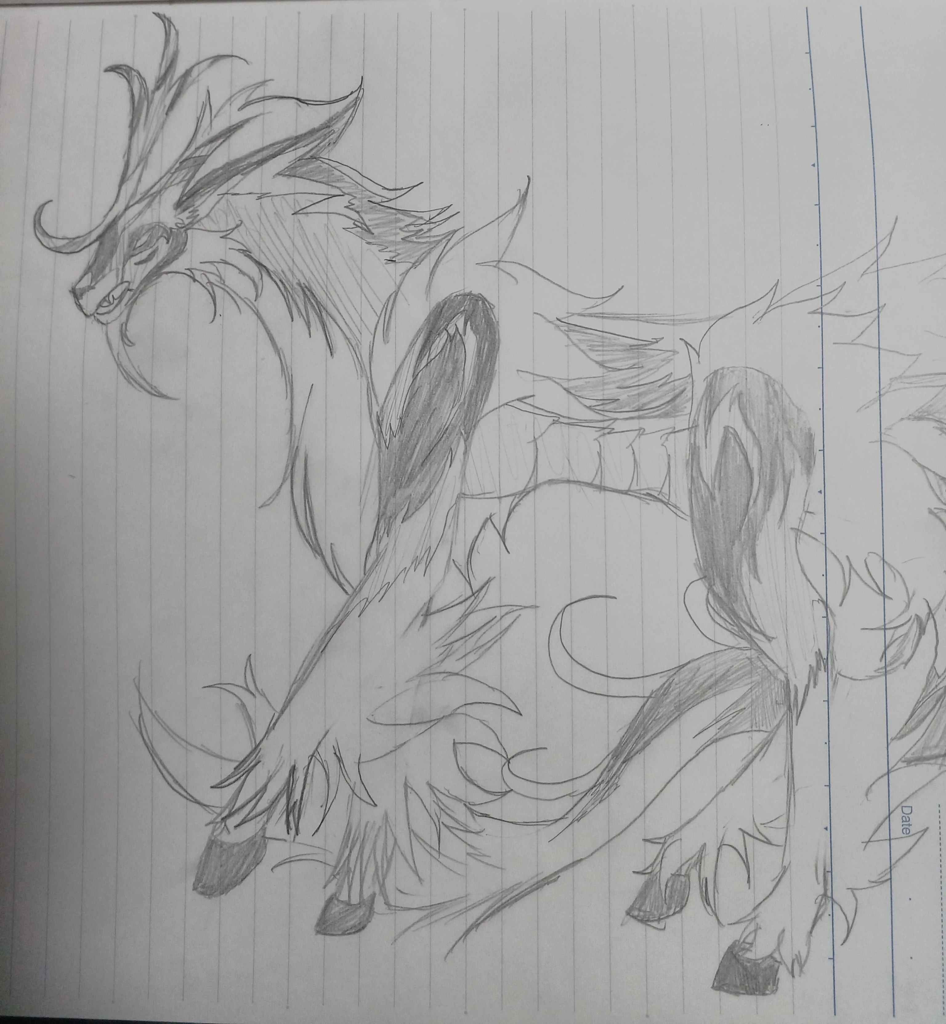 Drew a quick sketch of Seikarin in my notebook! | Fandom