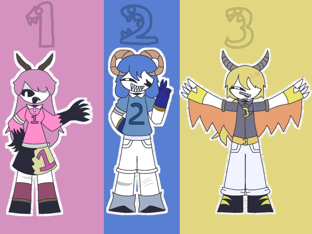 GOT DA WHOLE TRIO 💕💙💛 (Fpe X Indie Horror Games Crossover Au) | Fandom