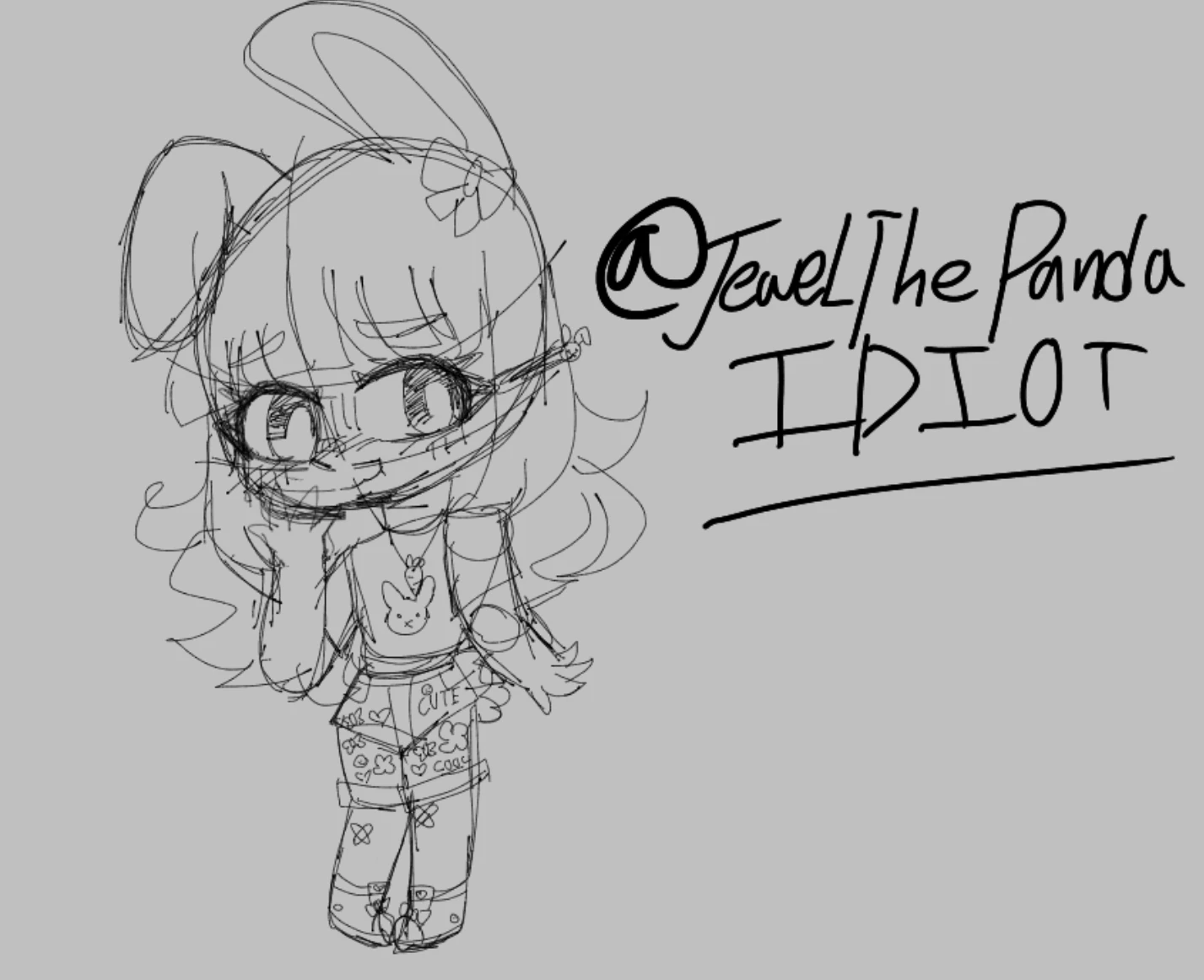 Pandy and Panda-Pa’s Squad (Sketches) (Based off of irl dolls plushies ...