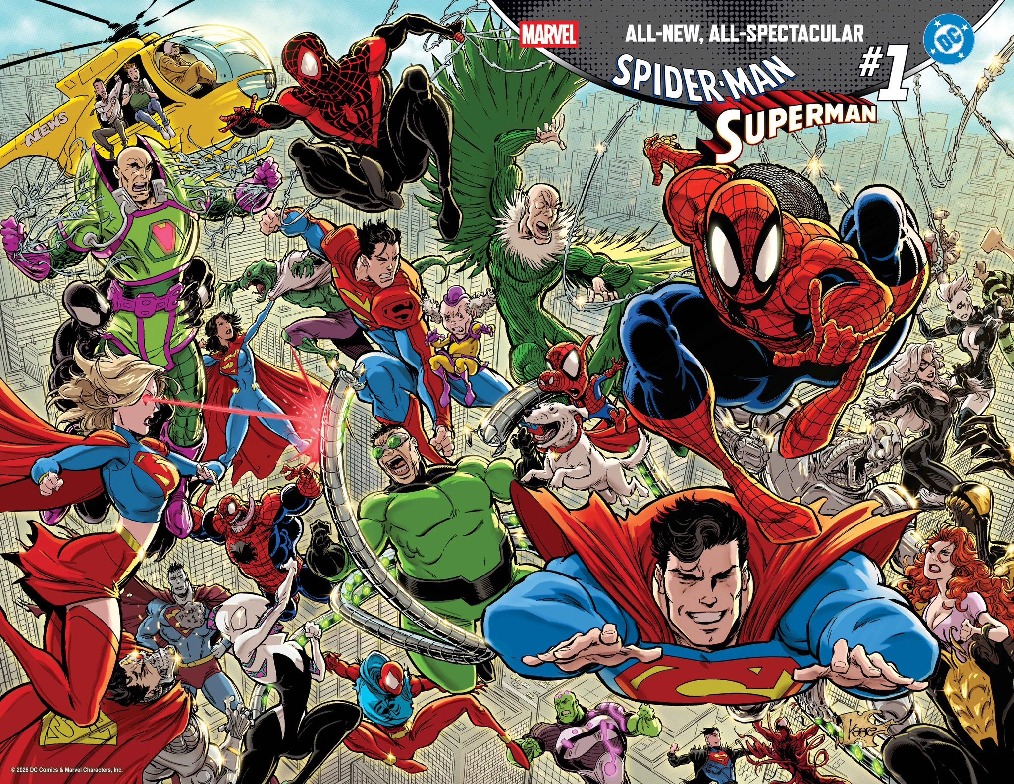 New artwork for the ‘SPIDER-MAN/SUPERMAN’ crossover comic | Fandom