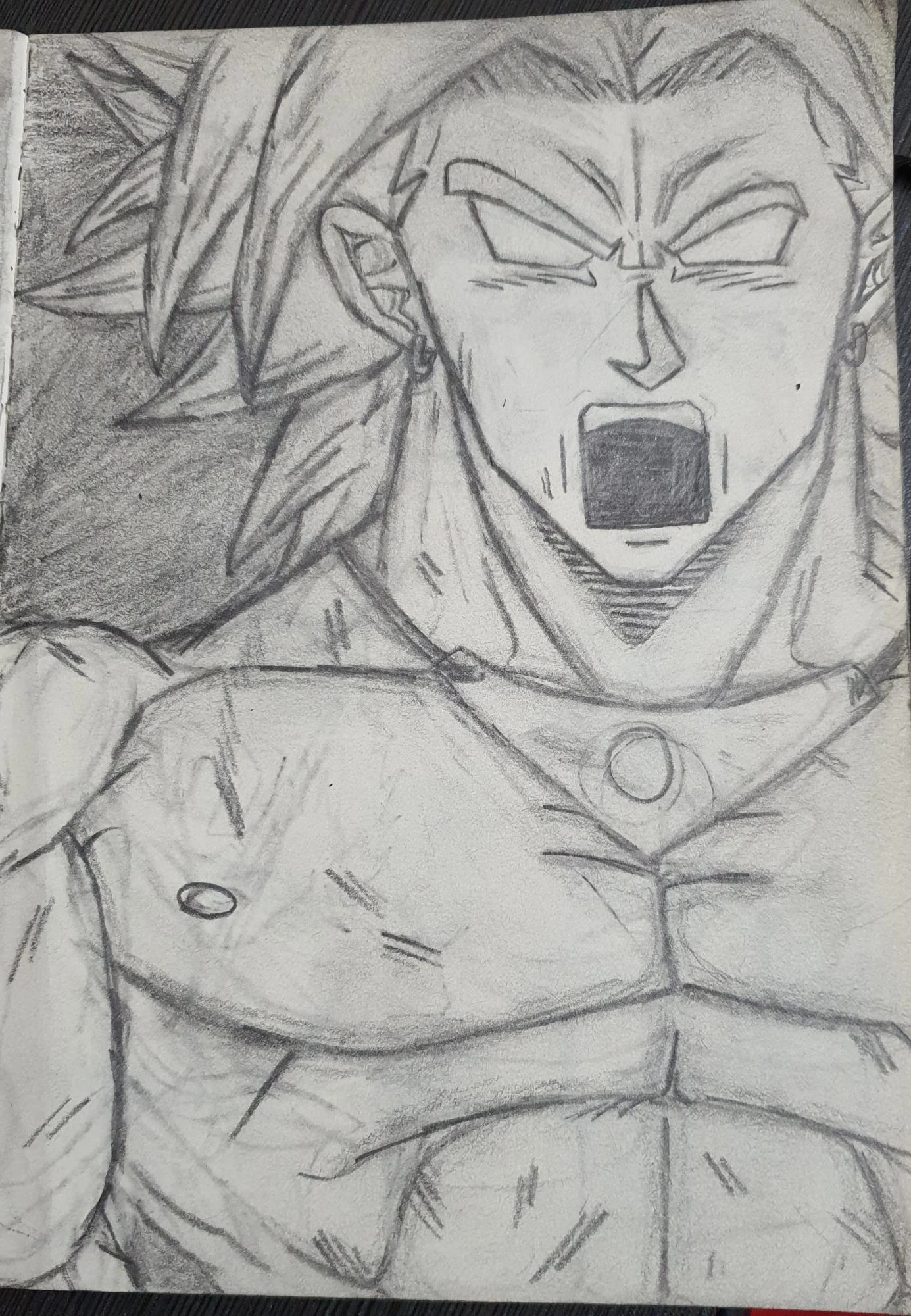 Broly Drawings In Pencil