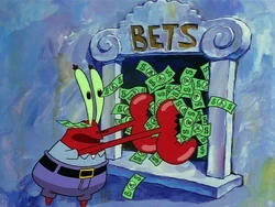 Krabs just put money on someone who isn’t SpongeBob | Fandom
