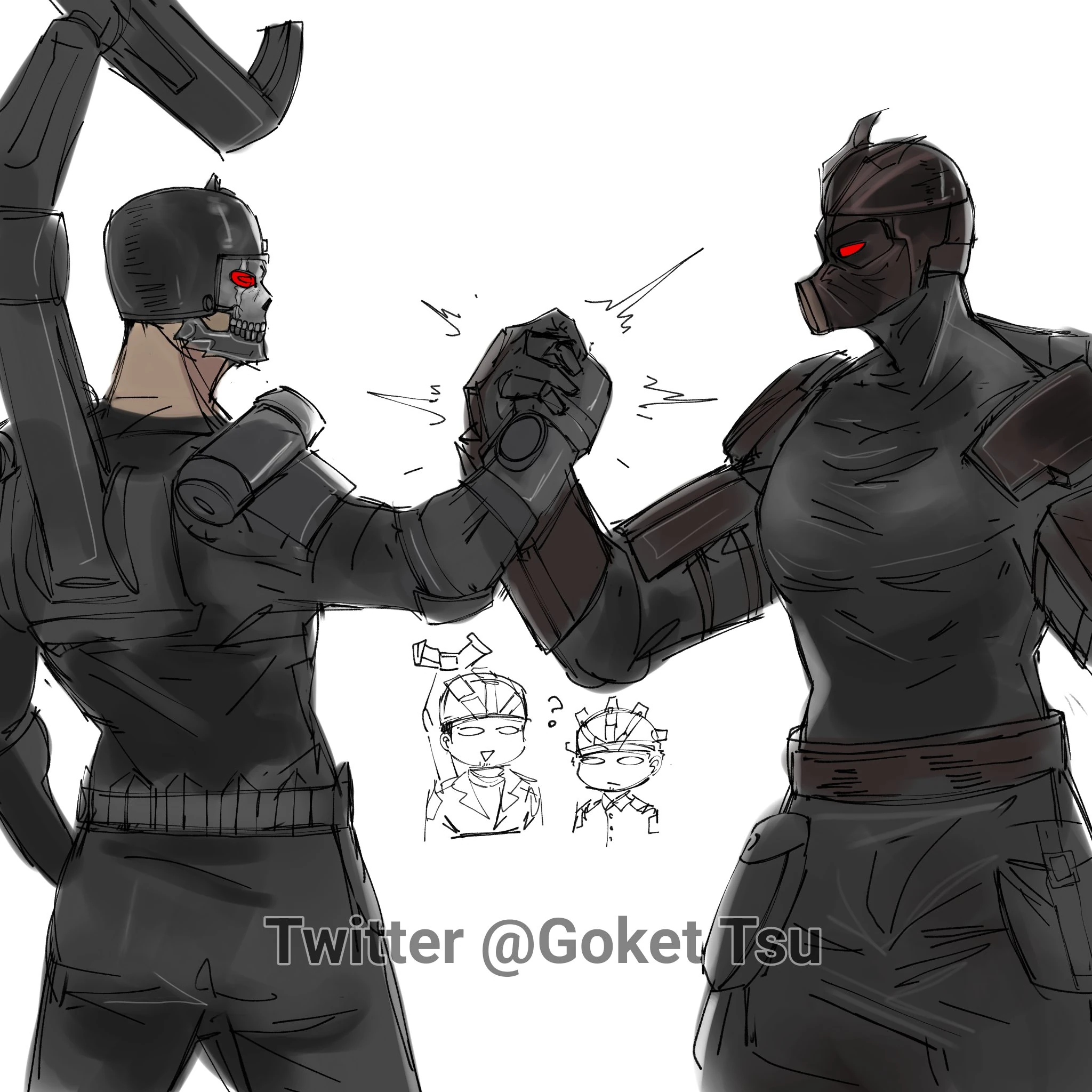 Juggernaut Astro Toilet And Skull Astro Toilet Team Up (Credits To Kiwi For Artwork) | Fandom