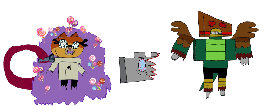 all the remade souls for that triple trouble unikitty mix thing i made ...