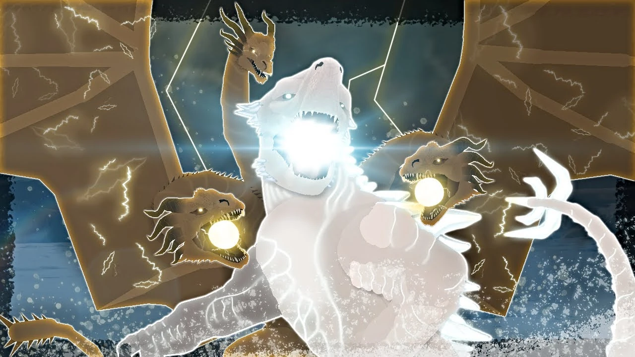 Shimo🦕 ️ vs King Ghidorah🐉⚡️ by Slick | Fandom