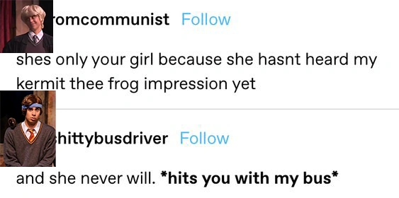 Incorrect A Very Potter Musical quote except they would | Fandom