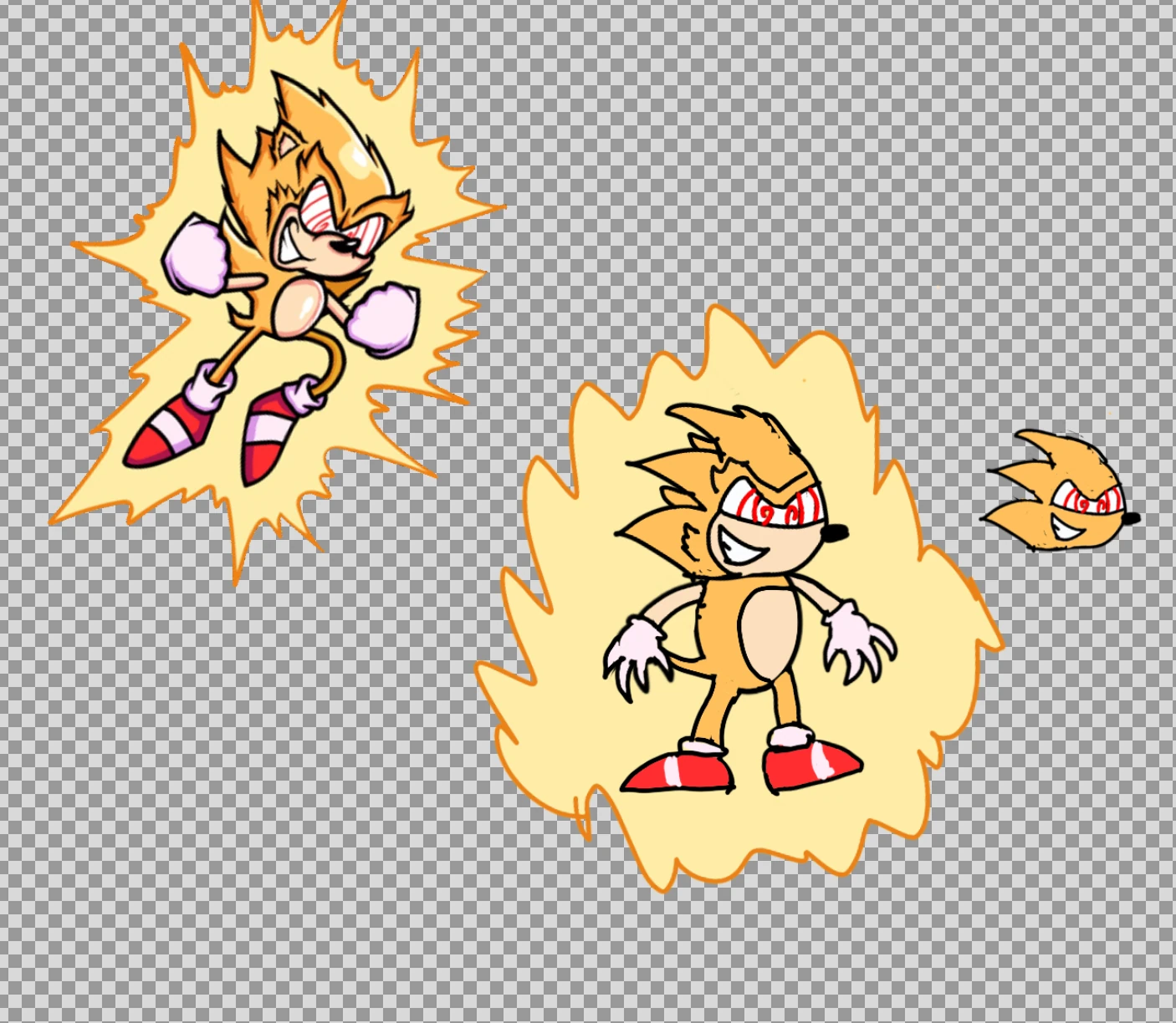 Fleetway Sonic Sprites