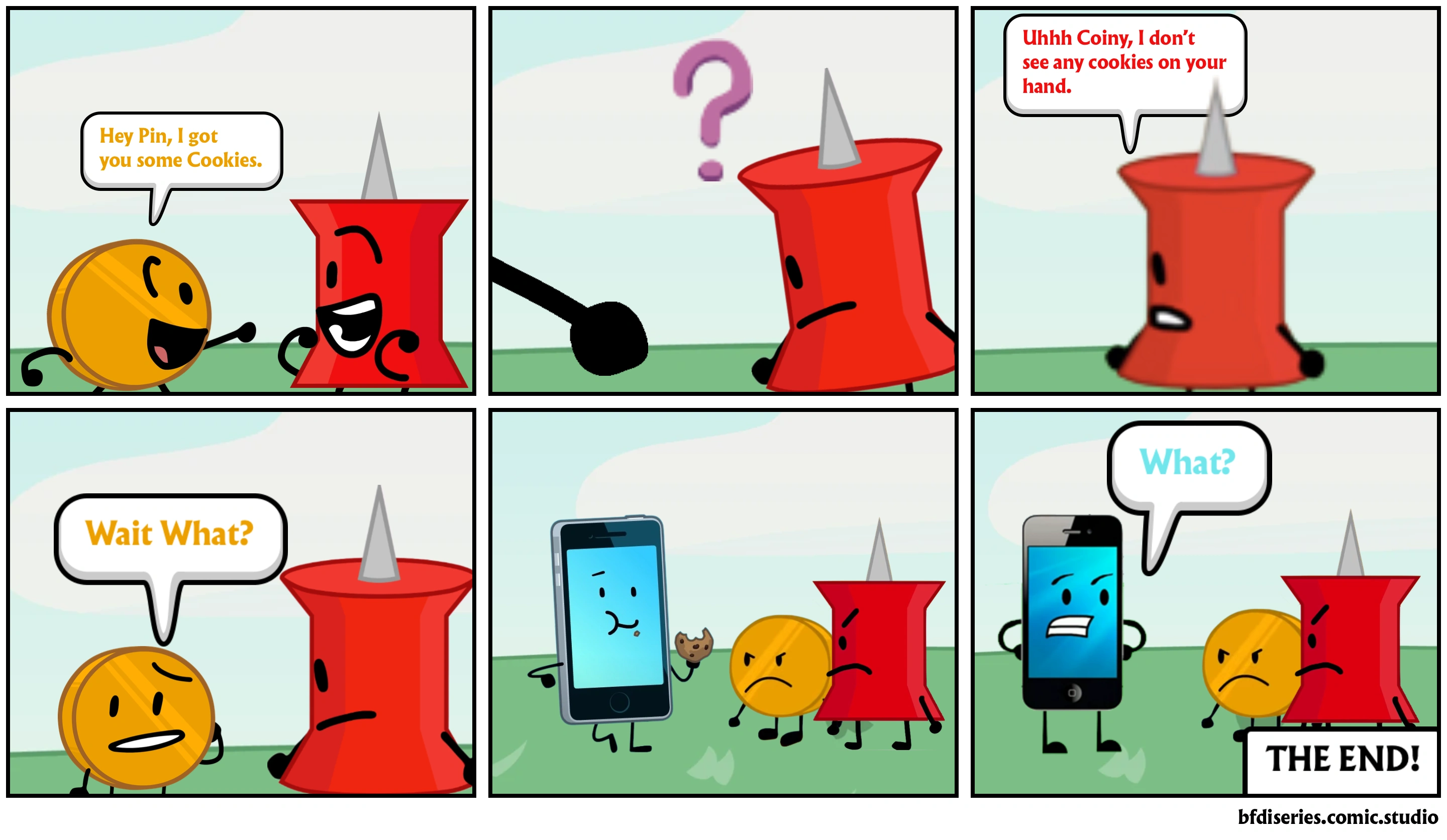 BFDI Comics: Coiny gives Pin cookies Gone Wrong | Fandom