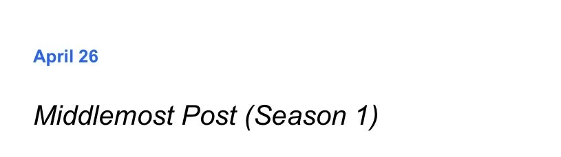 Middlemost Post (Season 1) is coming on Paramount+ on April 26th | Fandom