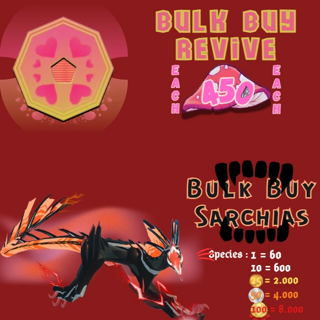 Bulk buying Revive & Sarchia || LF Paceegon | Fandom