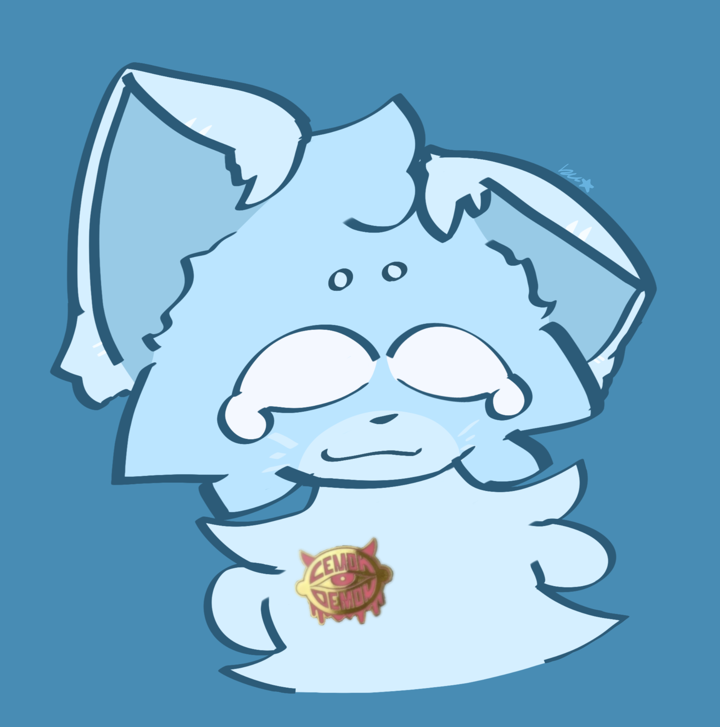 i drew ghost fox for the first time and it looks okay to me (i got too ...