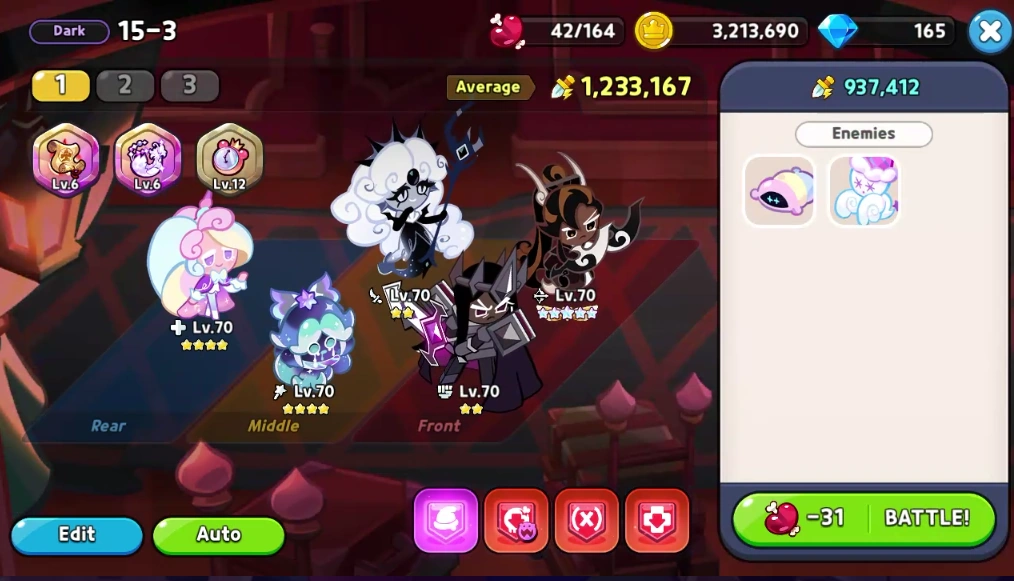 Does anyone know what the best team is for episode 15?? (dark mode ...