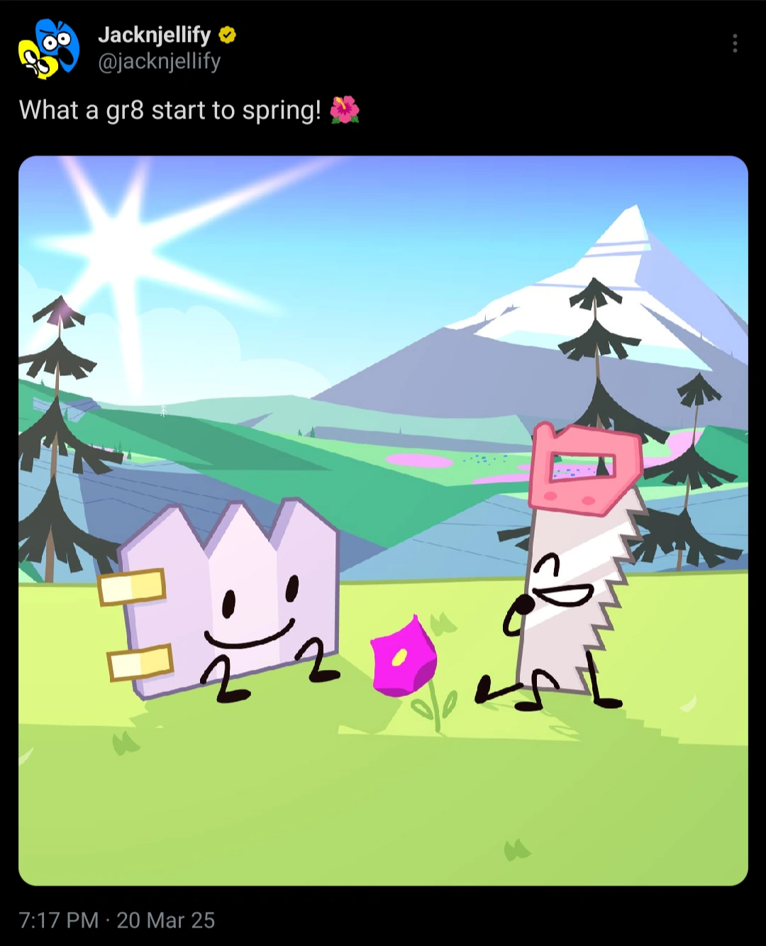 Jacknjellify's Spring 2025 tweet | Fandom