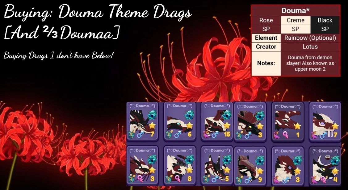 Buying Douma [and ⅔ Douma] Theme Dragons! | Fandom