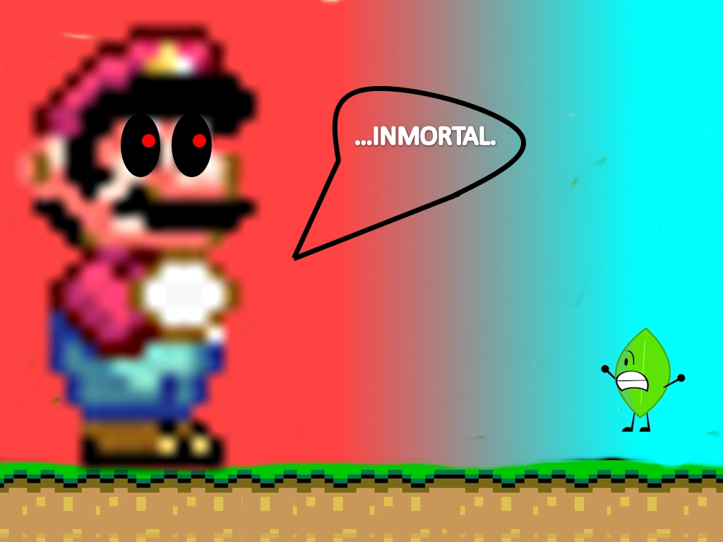 Oh no, it's scary mario, run leafy RUN | Fandom