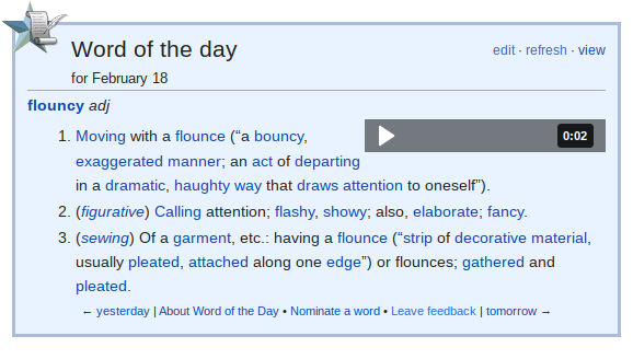 WIKTIONARY'S WORD OF THE DAY | Fandom