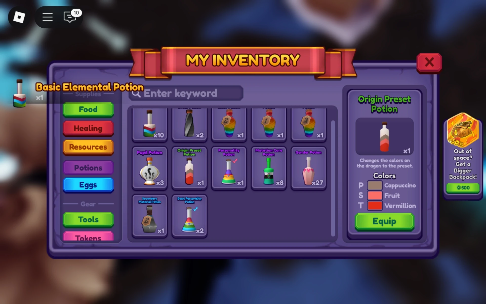 lf elemental pots | Fandom