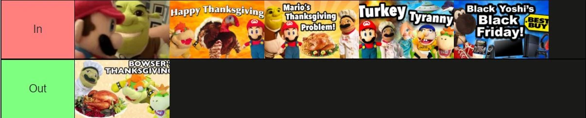 Bowser's Thanksgiving Is Out, Vote Out Your Least Favorite SML ...
